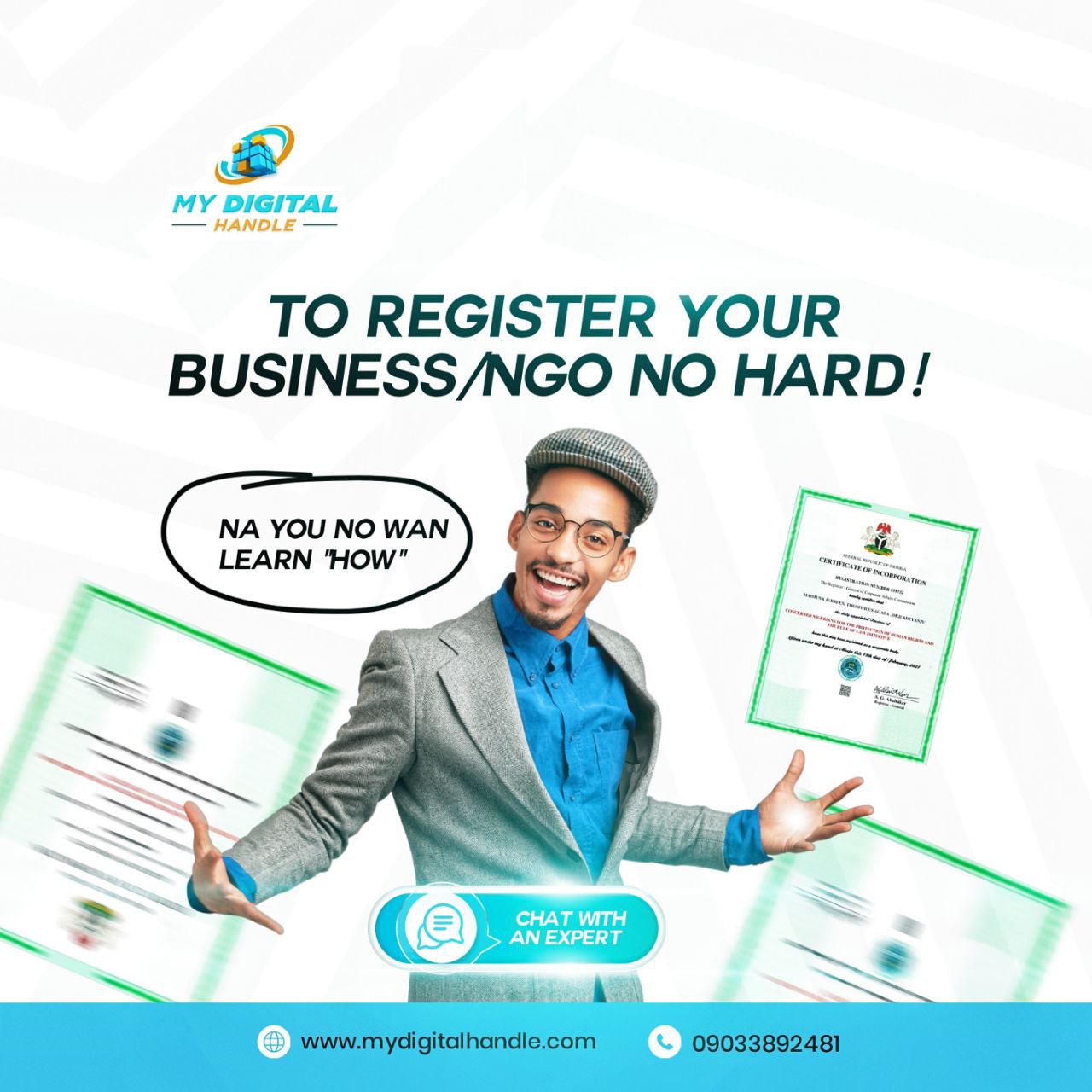 My Digital Handle - Business Registration